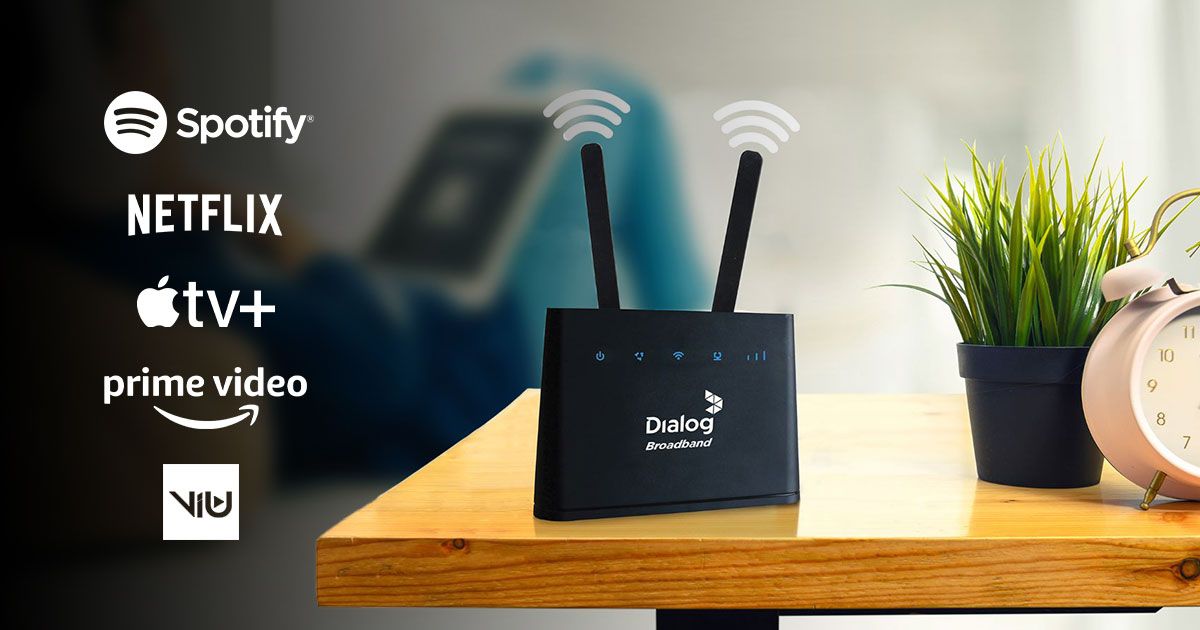 Dialog Home Broadband පාරිභෝගිකයන්ට Spotify, Netflix, Amazon Prime ...